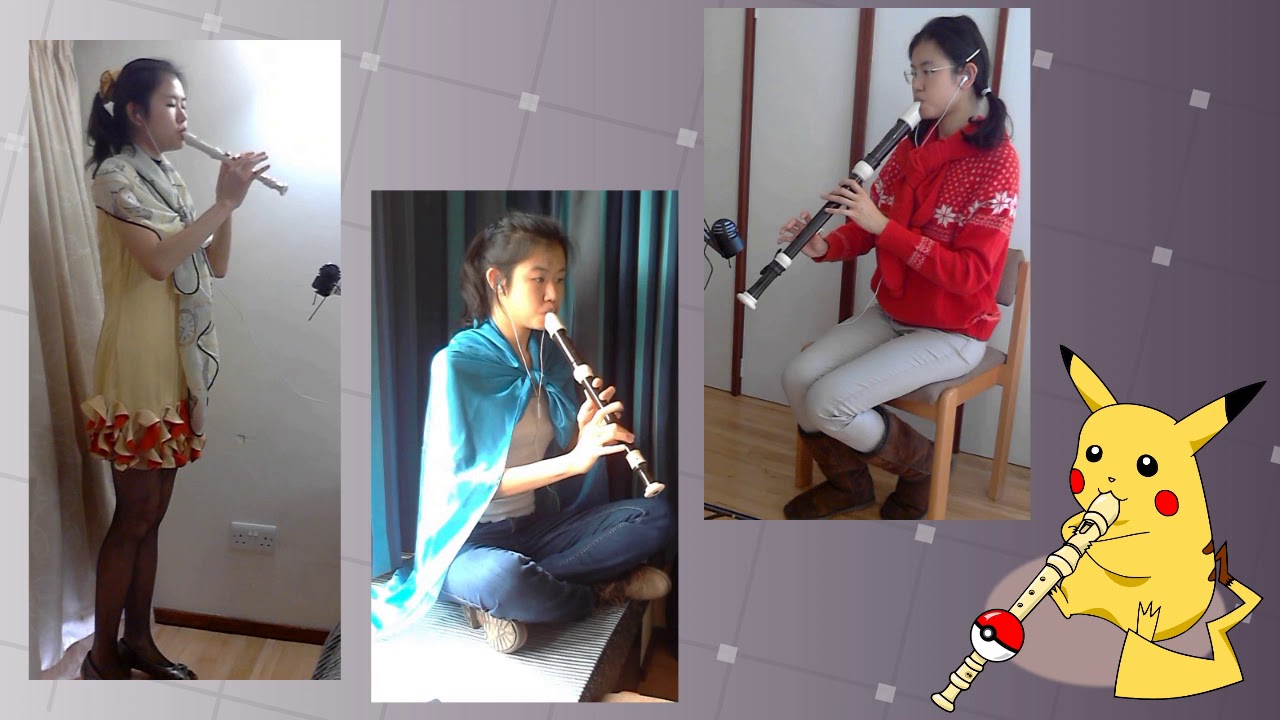 Pokemon Red/Blue Ending Theme - SAT recorder trio - YouTube
