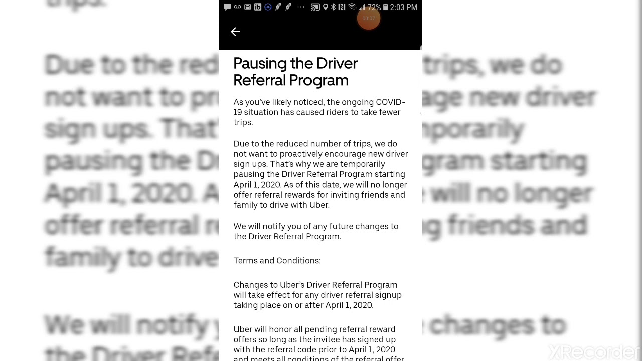 Uber to Drivers: No. More. Referrals. - YouTube