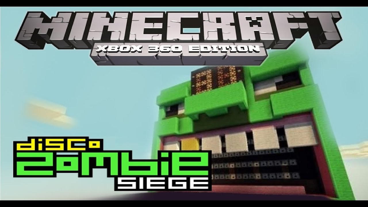 Minecraft xbox ZOMBIE SIEGE w/download - YouTube