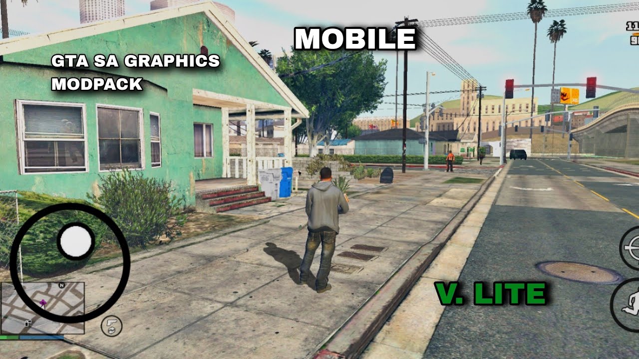 GTA San Andreas Lite v3 - GTA 5 Mobile Graphics Mod for Android - YouTube