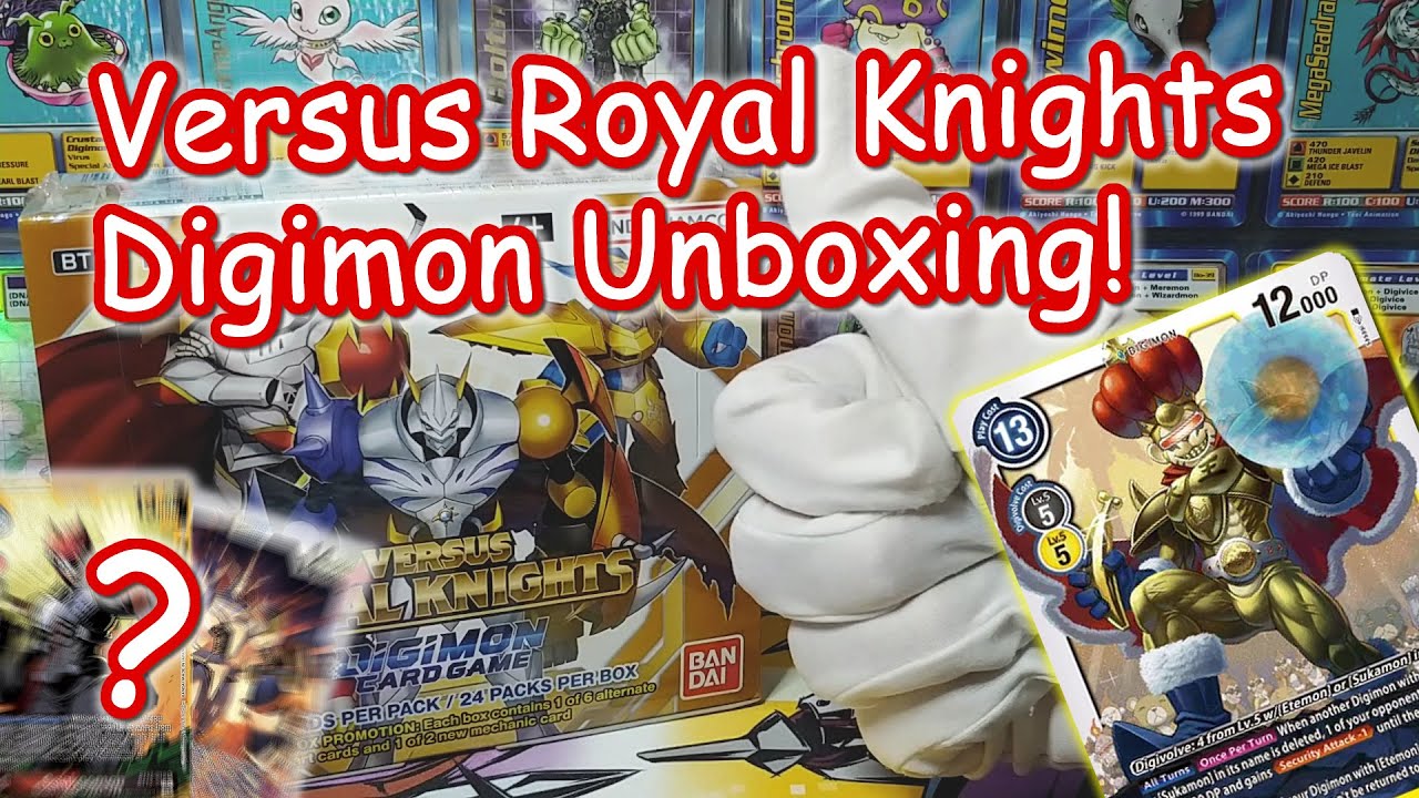 HAIL TO THE KING!!! Digimon BT13 Versus Royal Knights unboxing. - YouTube