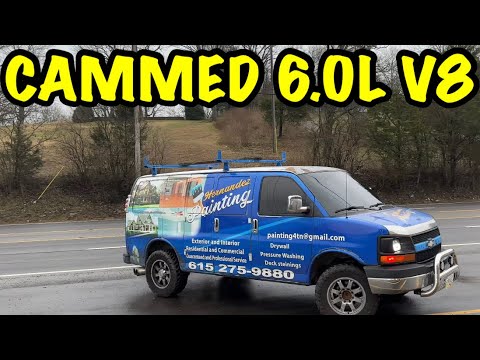 2007 Chevy Van 6.0L CAMMED V8 w/ FLOWMASTER 40! - YouTube