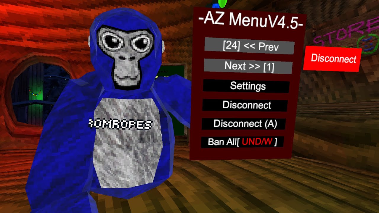 NEW BEST FREE UNDETECTED MOD MENU FOR GORILLA TAG (AZ MENU V4.5) - YouTube