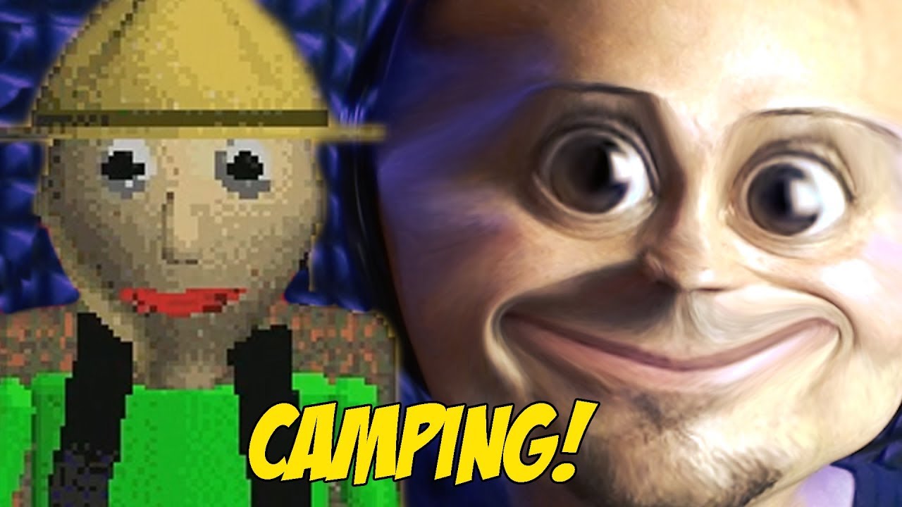 🏕️ CAMPING Z BALDIM! | Baldi's Basics in Education and Learning Field ...