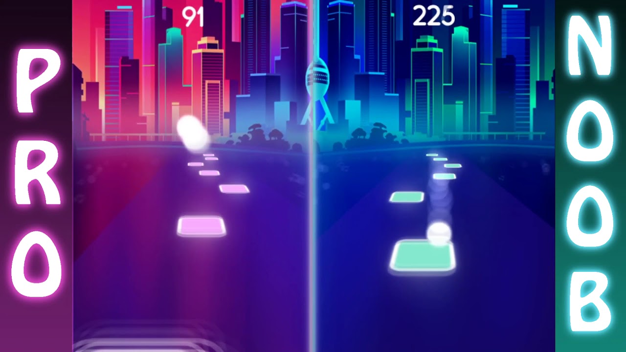 Tiles Hop EDM Rush ~ Noob vs Pro ~ Crab Rave - YouTube