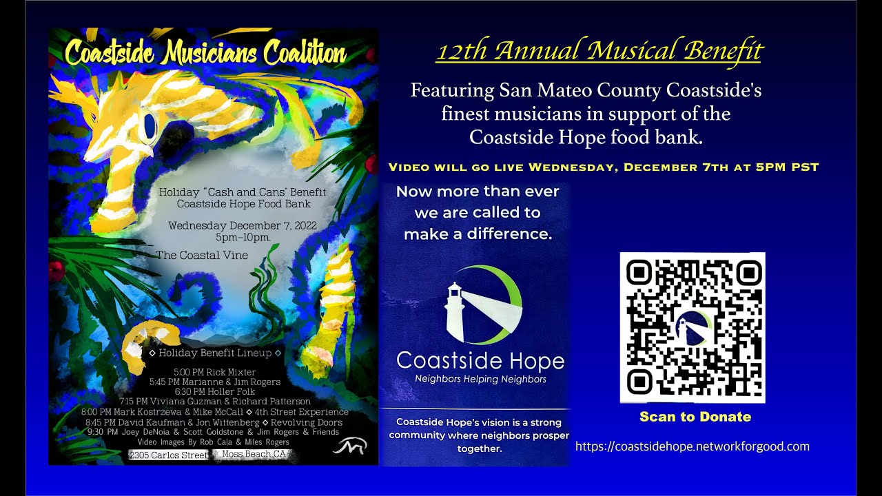 Coastside Musicians Coalition (Cash & Cans Benefit) for Coastside Hope ...