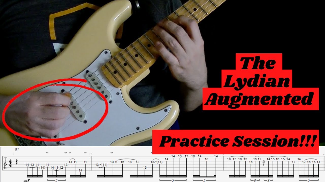 Lydian Augmented Insane Picking Practice Session!!! - YouTube