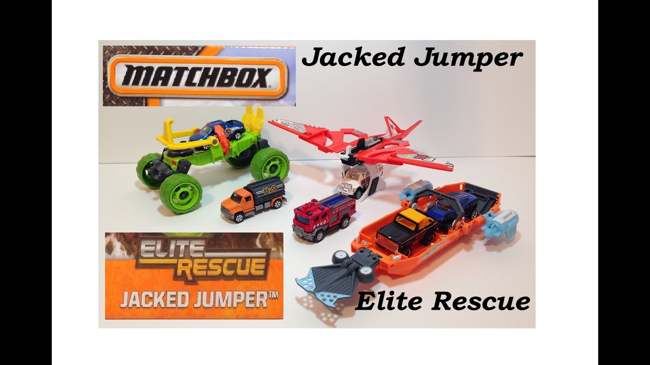Matchbox Toys Elite Rescue Jacked Jumper and Blind Bag Unboxing Игрушки ...