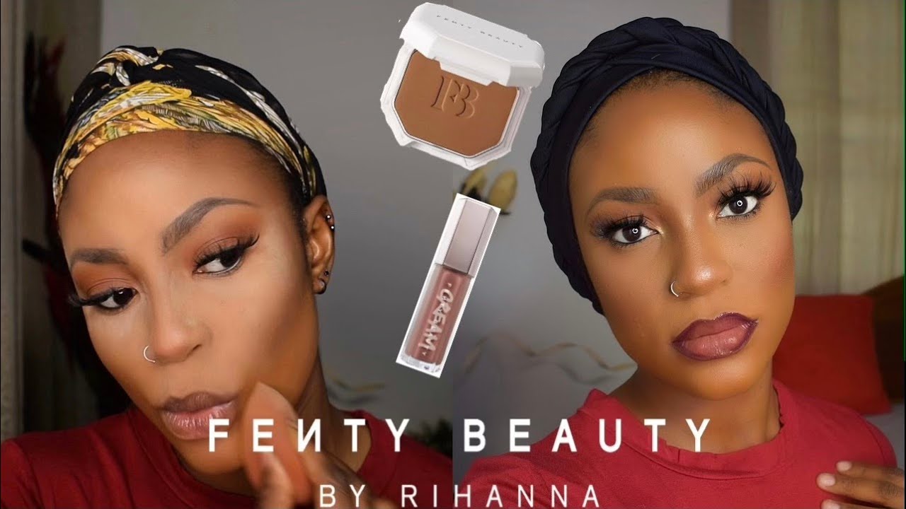 How to use Powder Foundation || *NEW* FENTY BEAUTY POWDER FOUNDATION ...