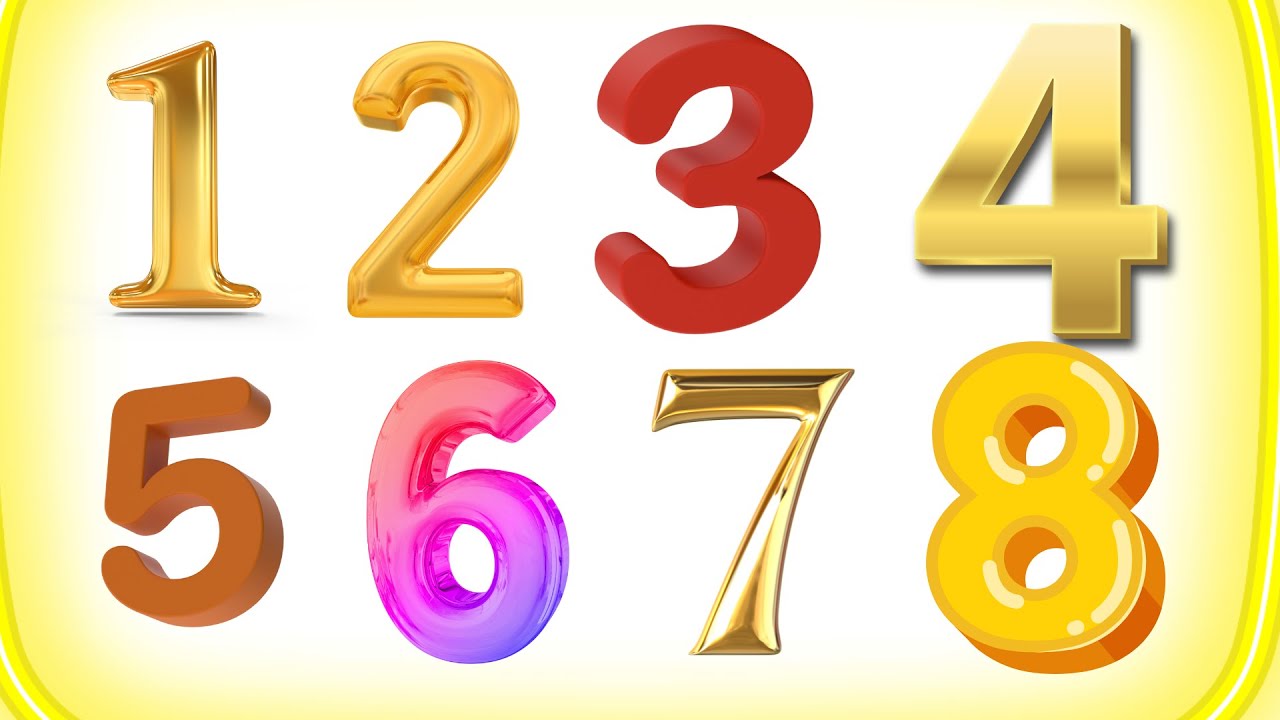 Numbers1-8 | Number counting Learn Number for kids | # ...
