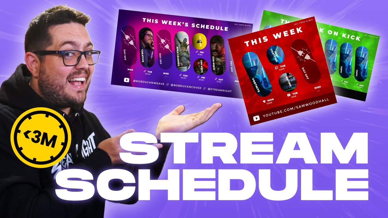 Do your Stream Schedule in less than 3 minutes! - YouTube