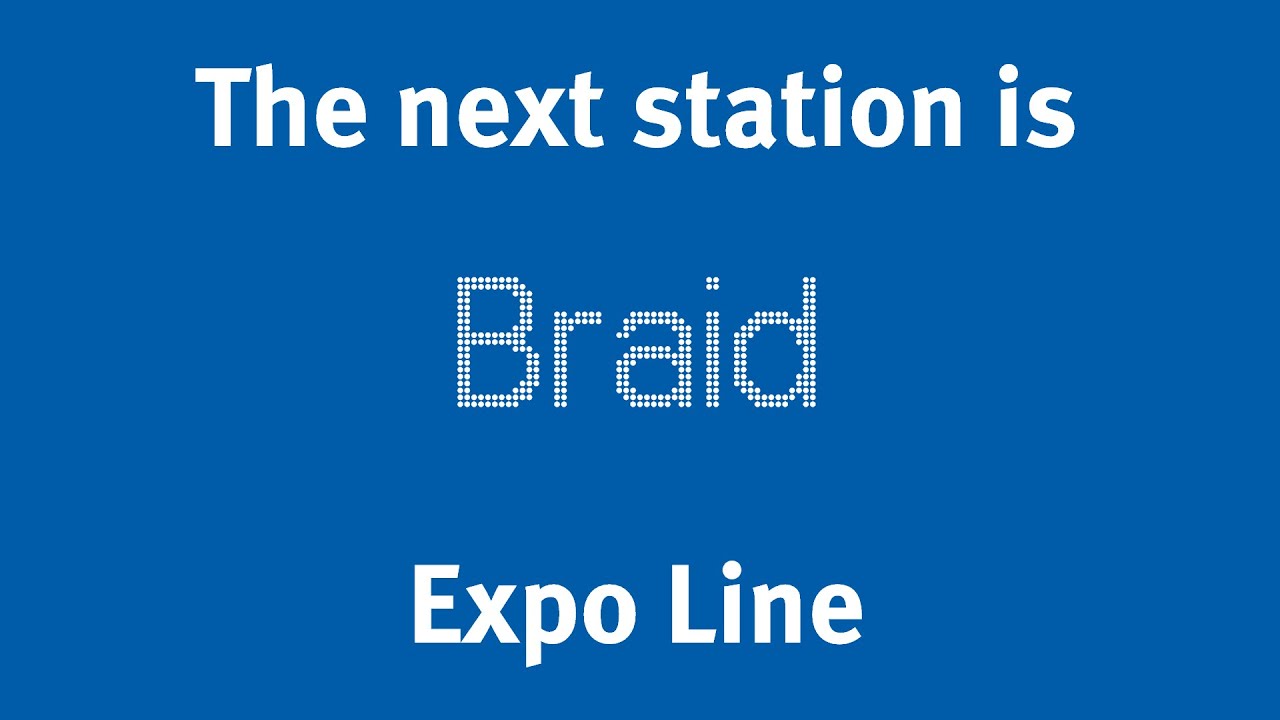 SkyTrain Announcements - Braid (terminus) - SkyTrain Expansion Program 2024 - YouTube