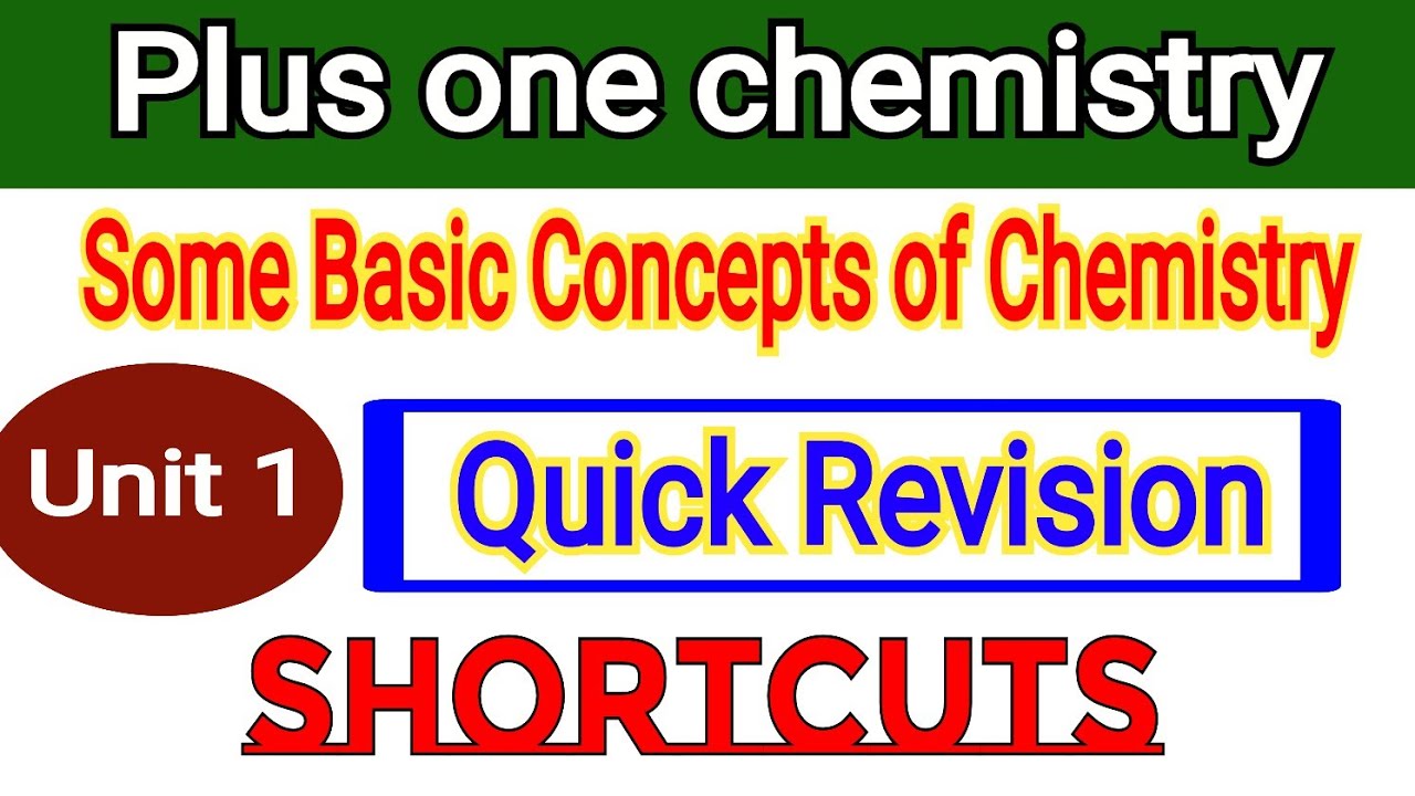 #1 | Some Basic concepts of chemistry | PLUS ONE CHEMISTRY | Quick ...