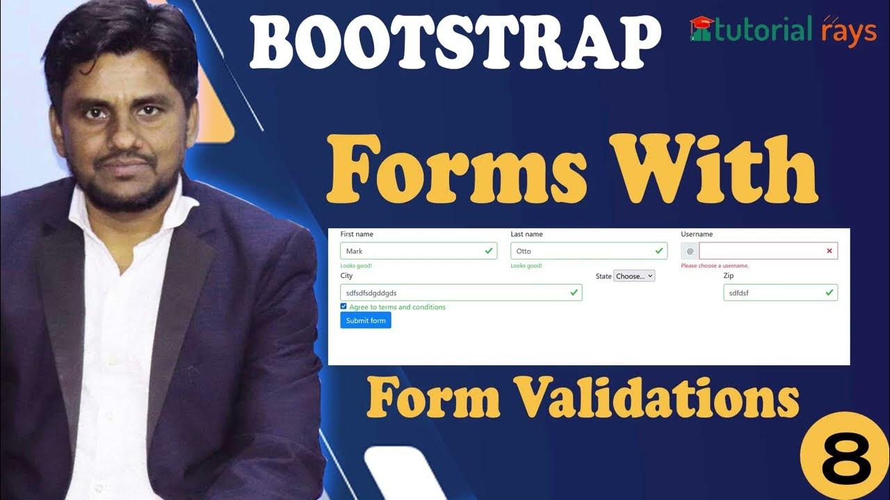 8. Bootstrap Form with with validation | Bootstrap 5 Tutorial with examples - YouTube
