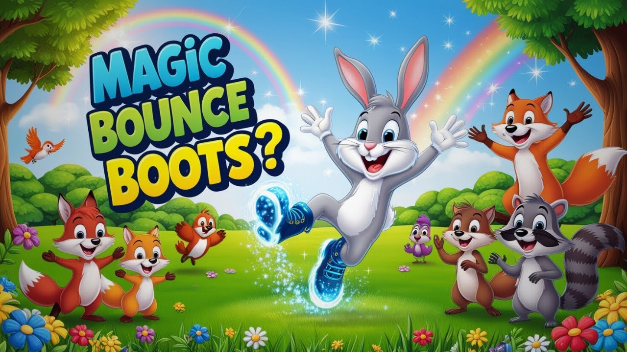 Bunny's BEST Bouncy Adventure with Magic Boots | Fun Cartoon for Kids ...