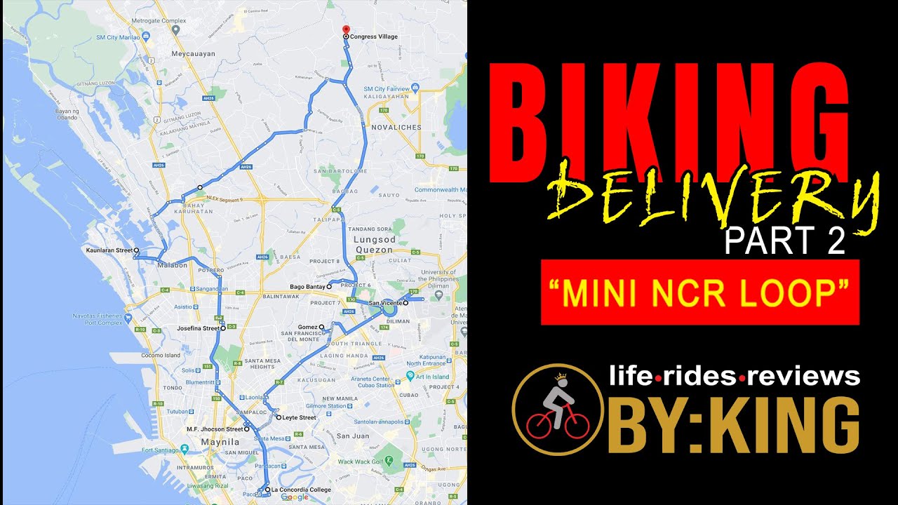 "Mini" NCR Loop | Biking delivery around Metro Manila Part 2 - YouTube