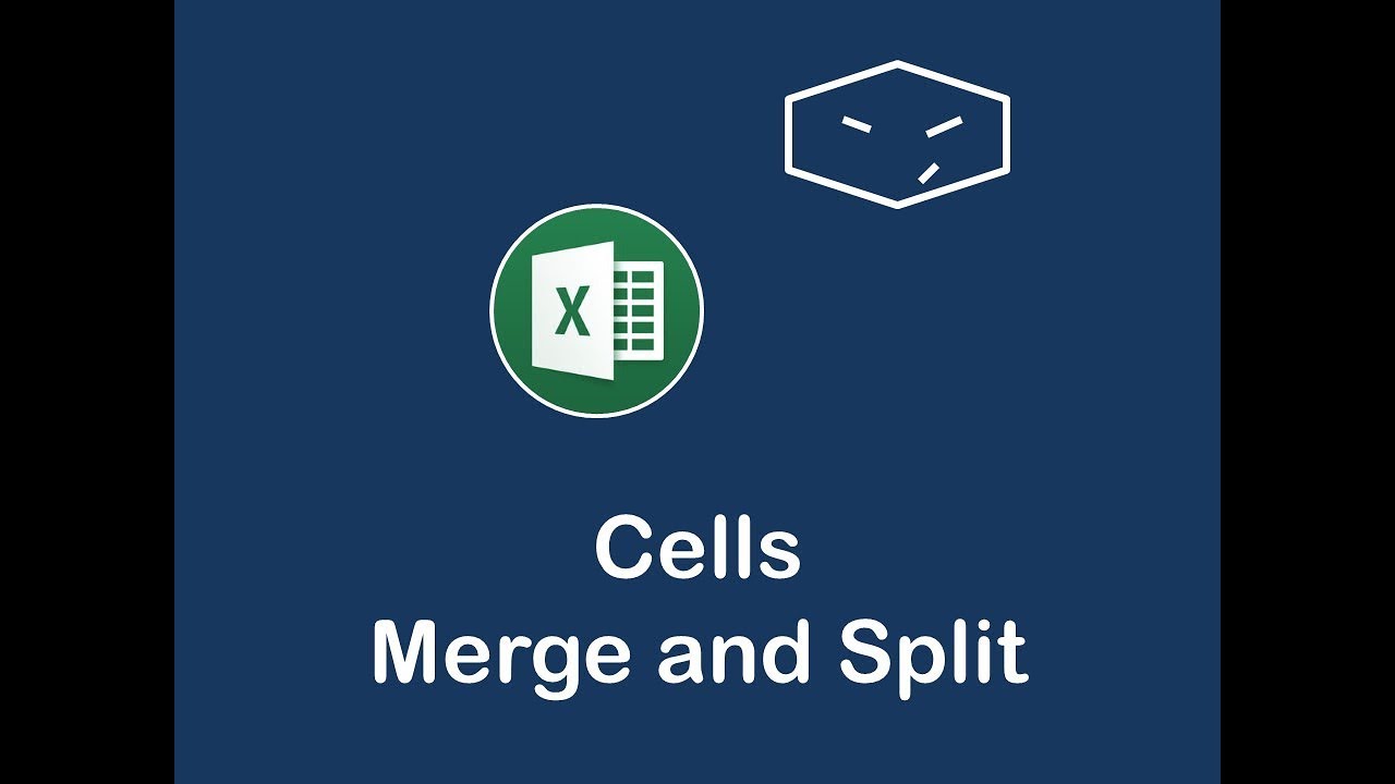 ms office excel merge and split cells - YouTube