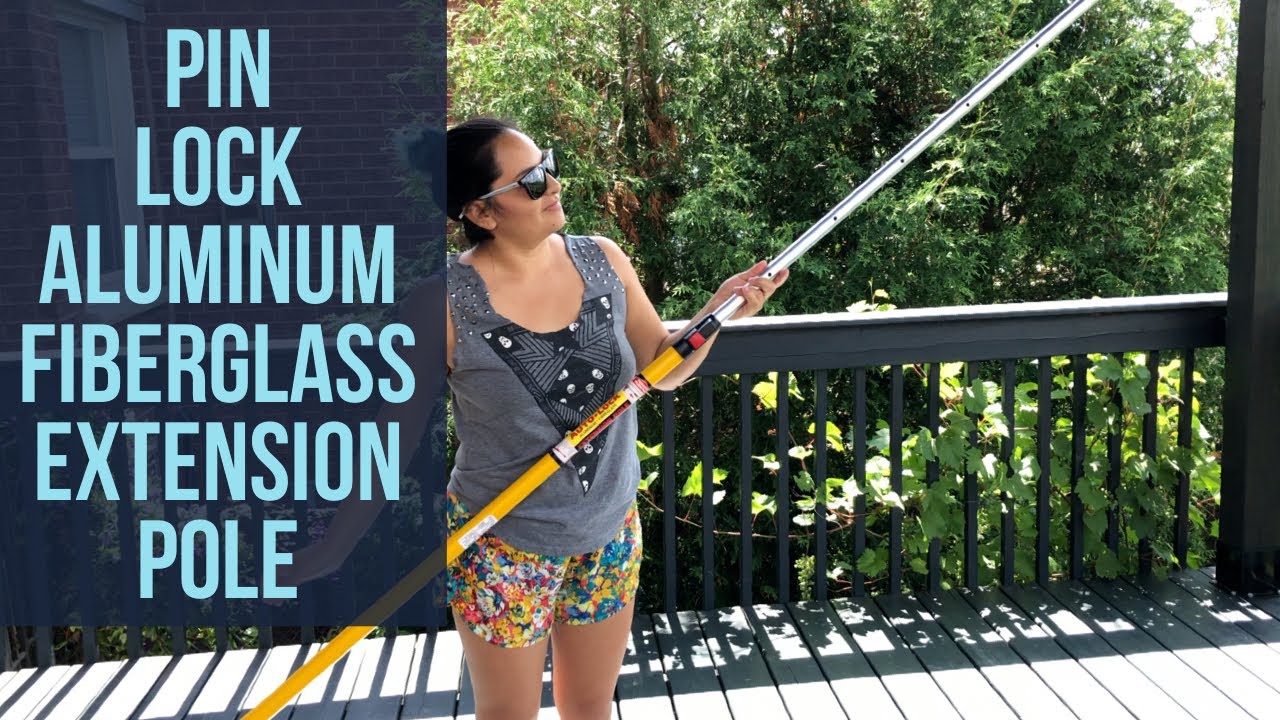 BENNETT 6 Feet. -12 Feet. pin Lock Alum/Fiberglass Poles review - YouTube