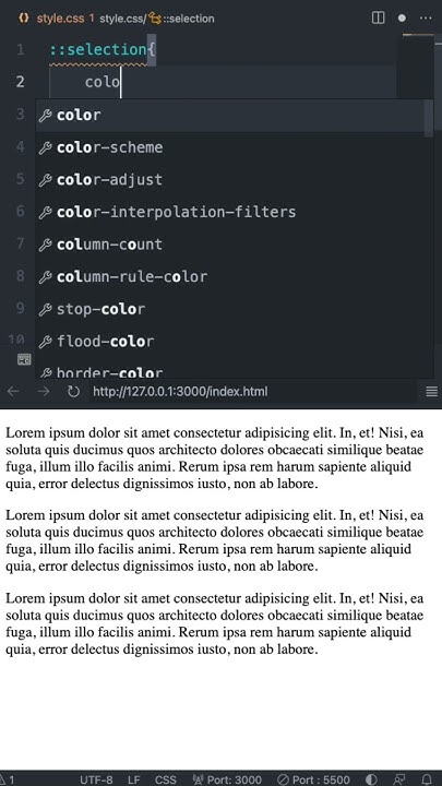 Change Text Highlight Color With CSS #shorts - YouTube