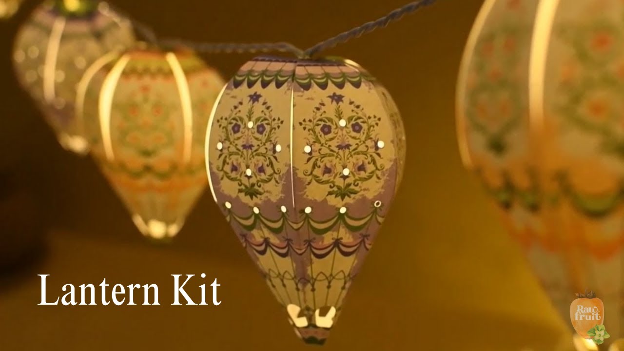 DIY Easy Paper Craft, Lantern Kit for Diwali Home Decor Light - YouTube