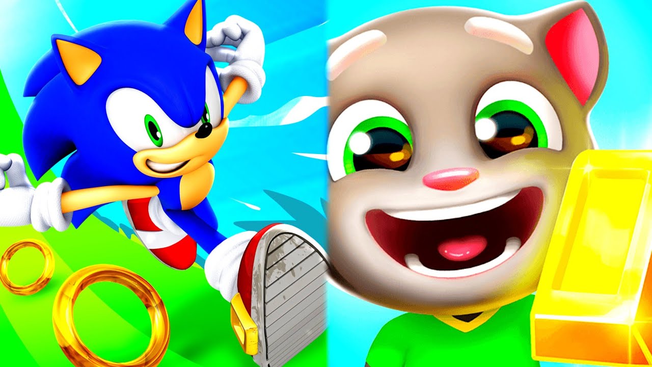 Sonic Dash Vs Talking Tom Gold Run Who Is The Best Android iOS Gameplay ...