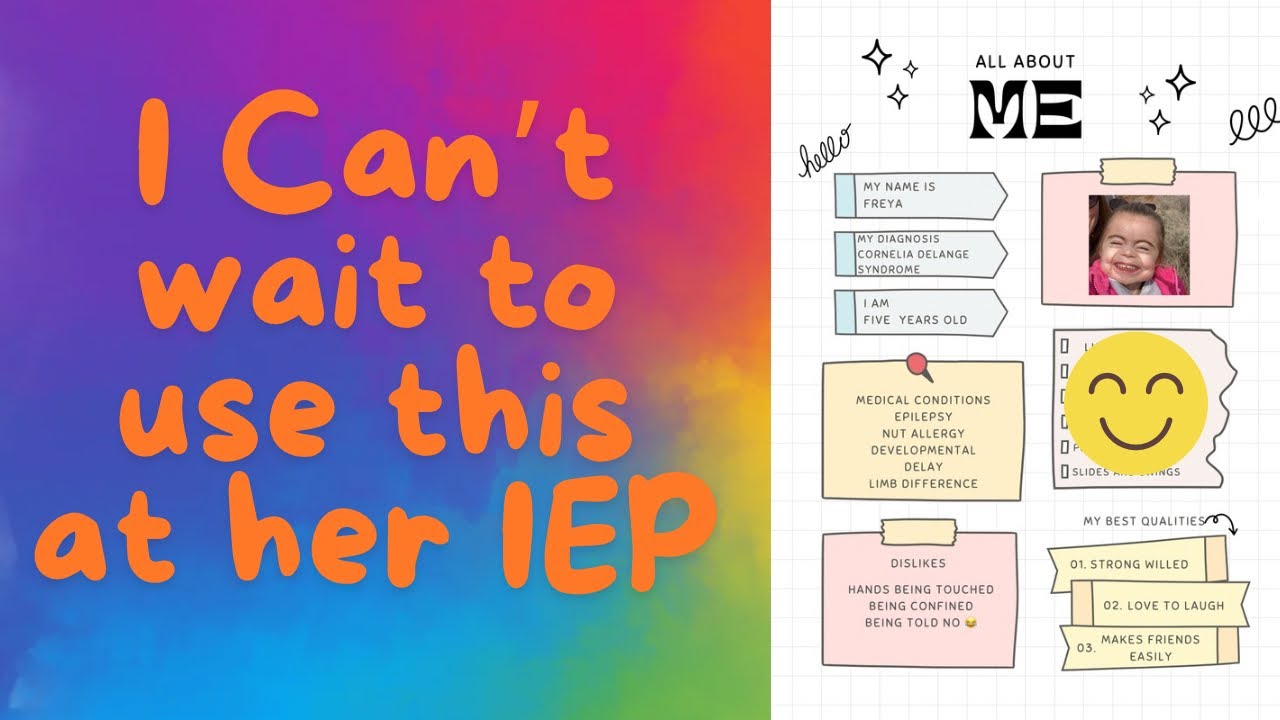 How I made an All about me page for special education IEP - YouTube