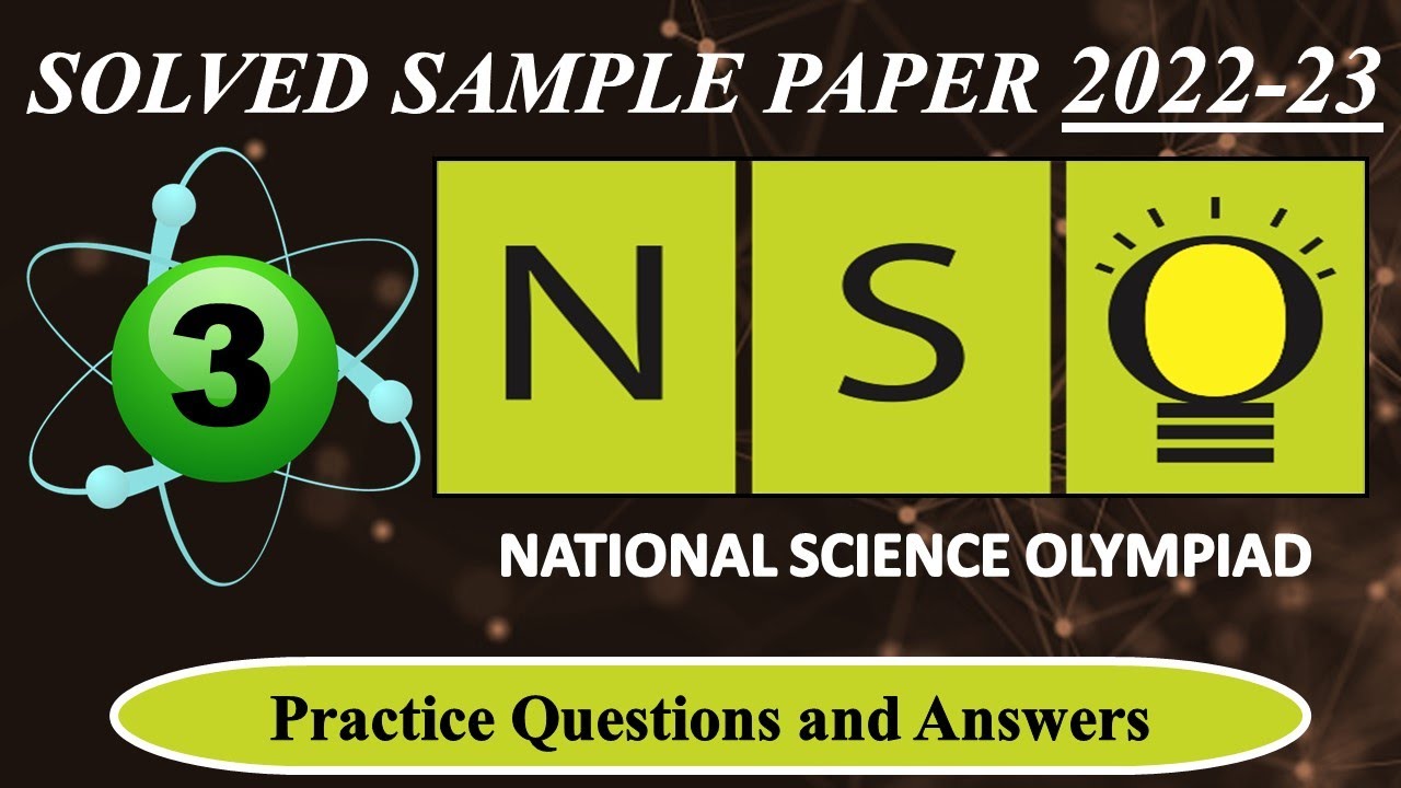 CLASS 3 | NSO 2022-23 | National Science Olympiad Exam | Solved Sample ...