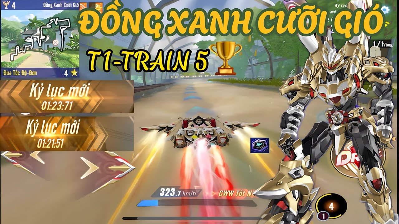 [ZING SPEED MB] MAP MỚI ĐỒNG XANH CƯỠI GIÓ CÙNG T1 TRAIN 5🏆 , VƯỜN BẦU ...