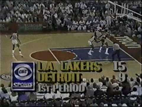 1988 NBA Finals: Lakers at Pistons, Gm 5 part 2/13 - YouTube