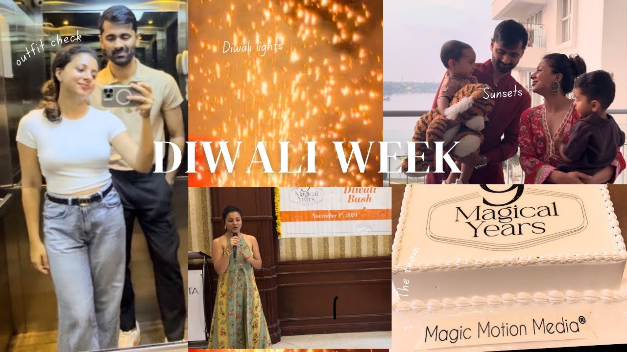 Diwali Week Vlog: A Colorful Journey of Lights and love | Rachel Maaney ...