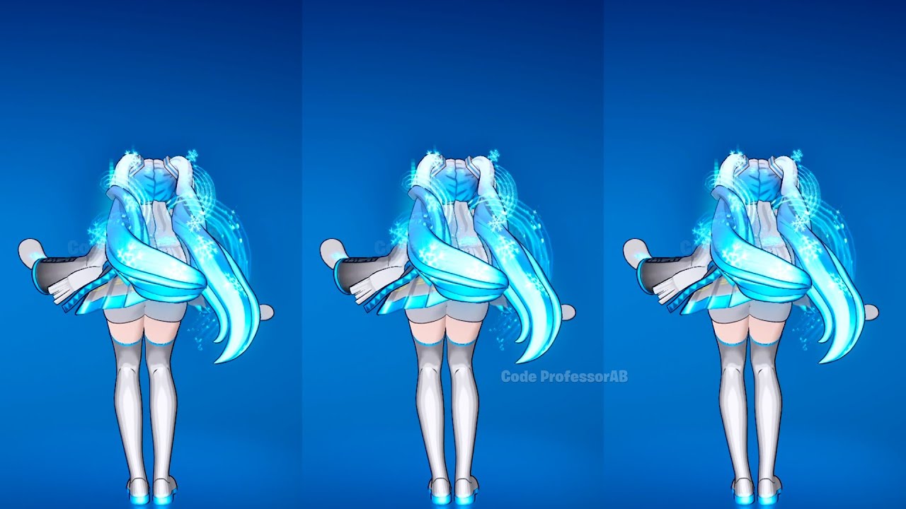 Fortnite Flashback Breakdown Emote With Snow Miku Skin Thicc 🍑😜😍 - YouTube