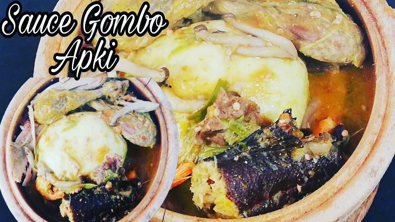 Sauce Gombo Apki avec pintade fumé 🇨🇮 #gouagouassou - YouTube