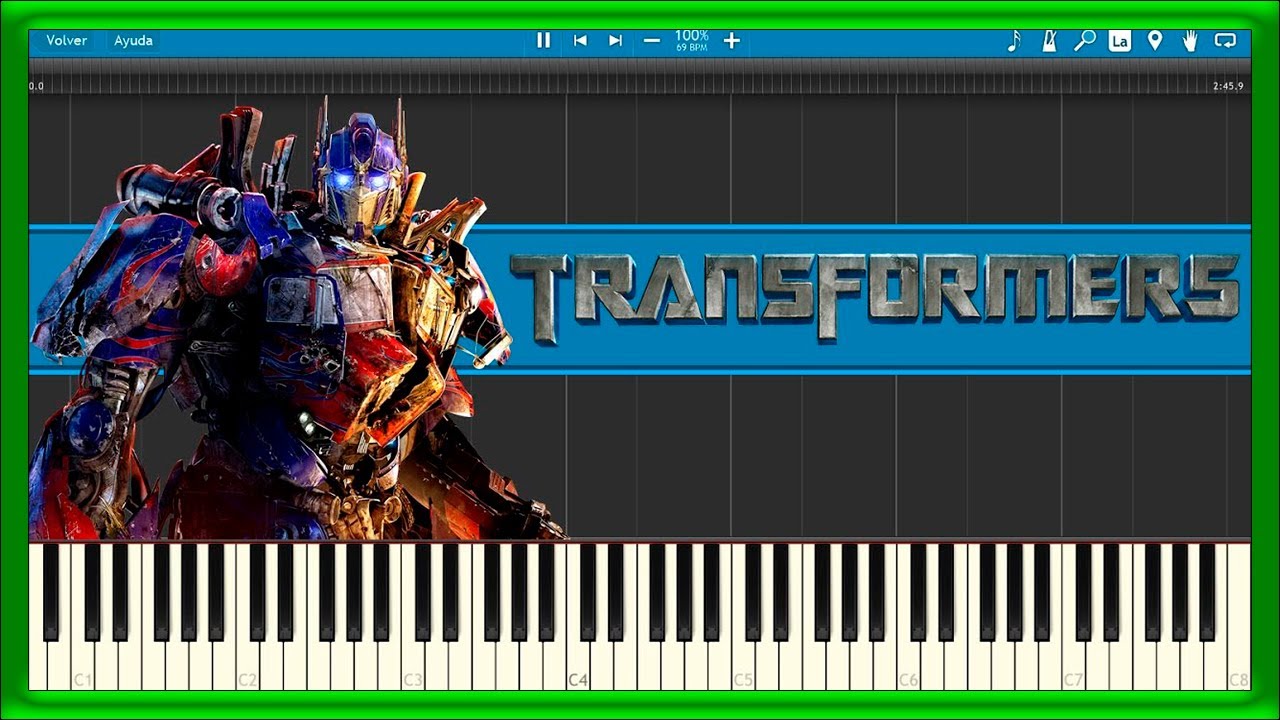 Arrival to Earth 🌎 Transformers Theme Song 🤖 (PIANO TUTORIAL) 🎹 #6 ...