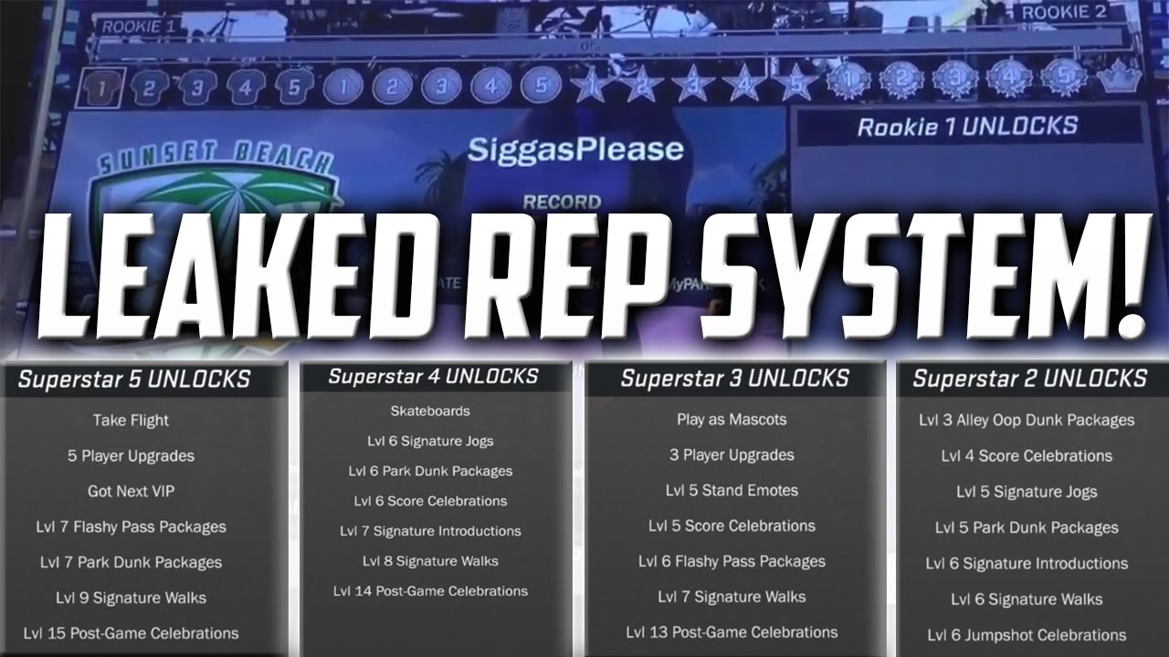 NBA 2K17 NEW OFFICIAL MYPARK REP SYSTEM AND REWARDS IN NBA 2K17! - YouTube