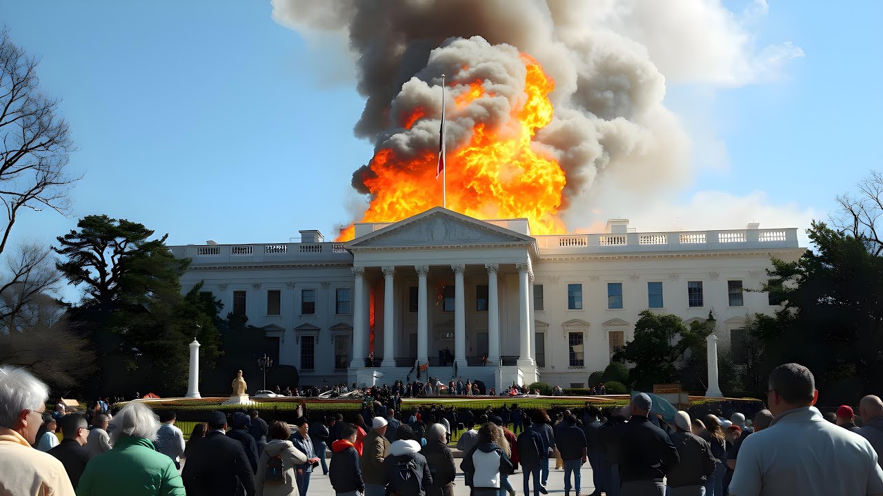 13 minutes ago, the US Presidential Palace in Washington was destroyed ...