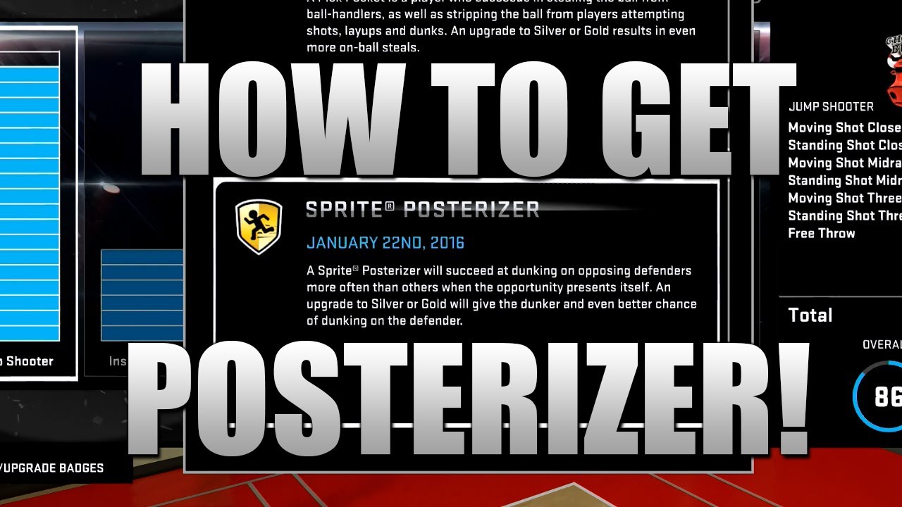 How to Get posterizer badge in Nba2k16 - YouTube