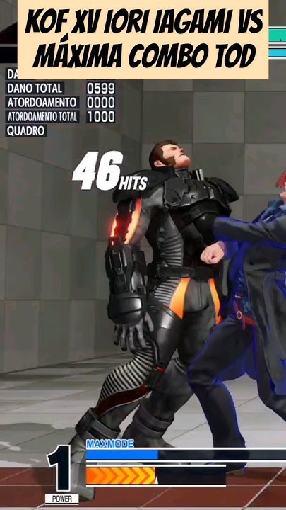 THE KING OF FIGTHERS XV IORI IAGAMI AMAZING HARD STUN COMBO TOD - YouTube