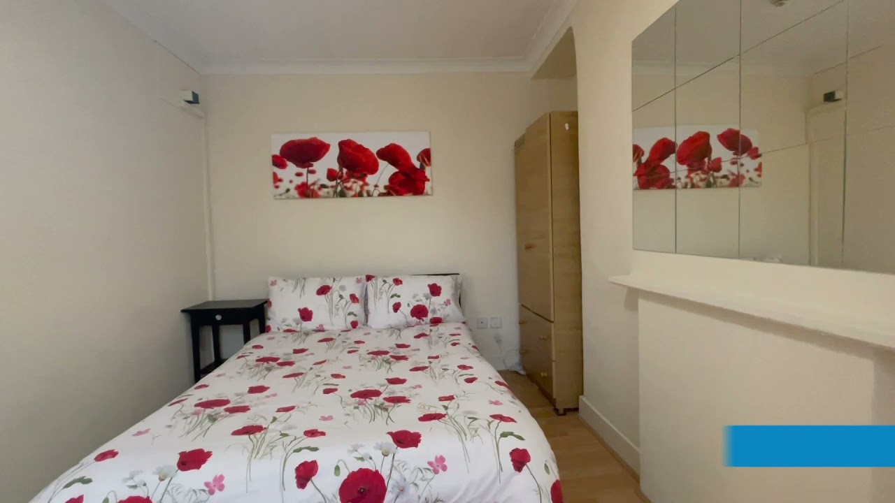 Fully Furnished Large Double Bedsit with Shower inside - YouTube