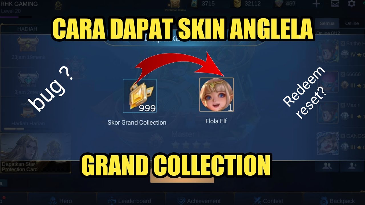 CARA MENDAPATKAN SKIN ANGELA COLLECTOR EVENT GRAND COLLECTION MOBILE ...