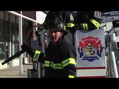 Tower Ladder Water Operations - YouTube
