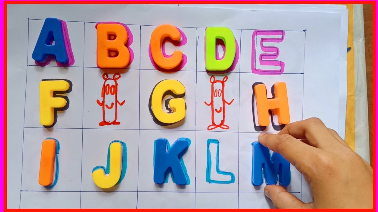 A B C D English Alphabets For Kids | a.b.c.d.e song for kids| Writing ...
