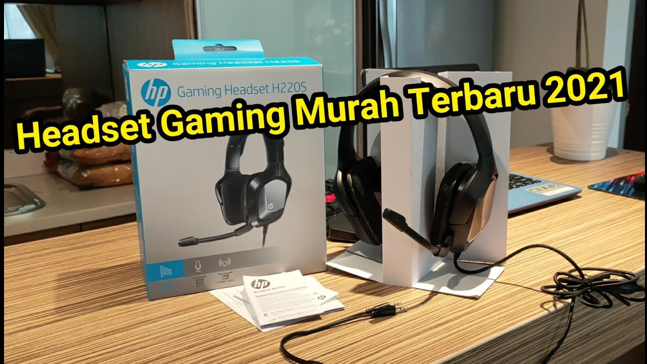 Headset Gaming Murah Terbaik 2021 Merk HP H220S - YouTube