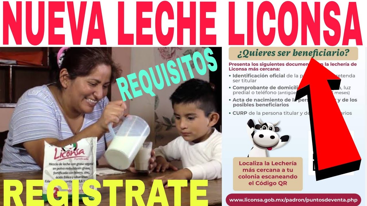 🚨NUEVA LECHE LICONSA REGISTRO 🚀Y PAGOS BIENESTAR CON INAPAM.💥 - YouTube