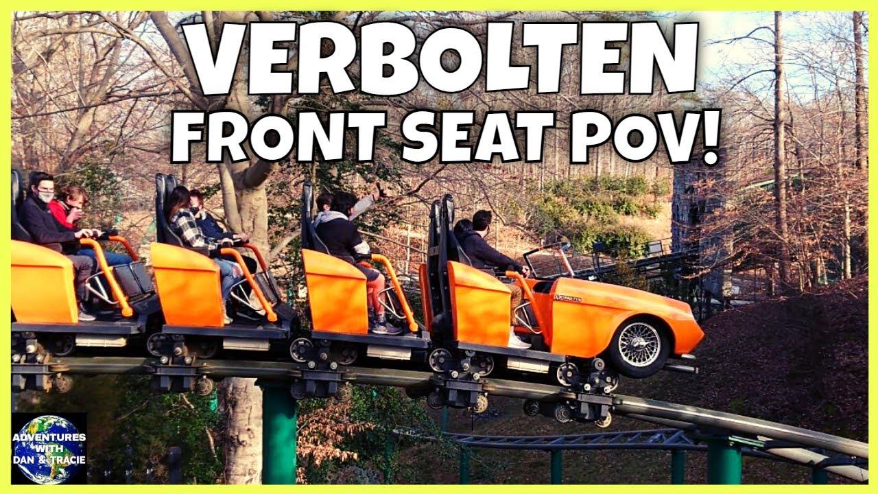Riding the Verbolten Roller Coaster! Front Seat POV! - YouTube