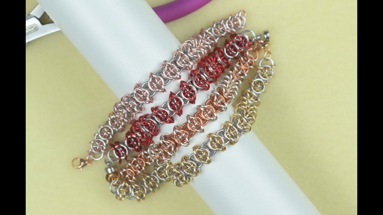 Celtic Visions Chain Maille Bracelet Tutorial, How-To - YouTube