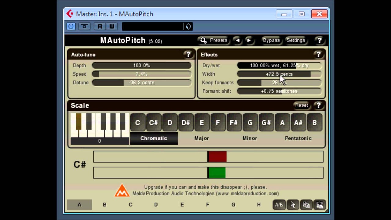 MAutoPitch by Melda Production Audio Technologies video 2 - YouTube