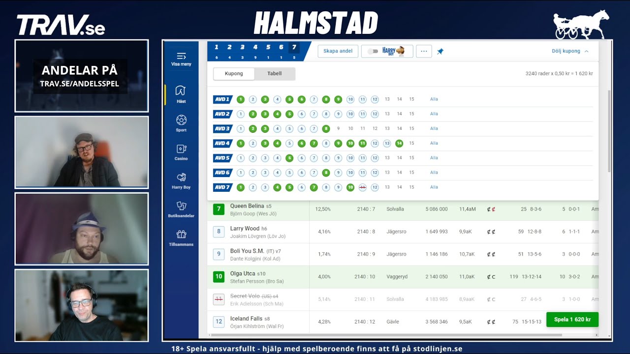 V75 Halmstad Lördag 6/7 - YouTube