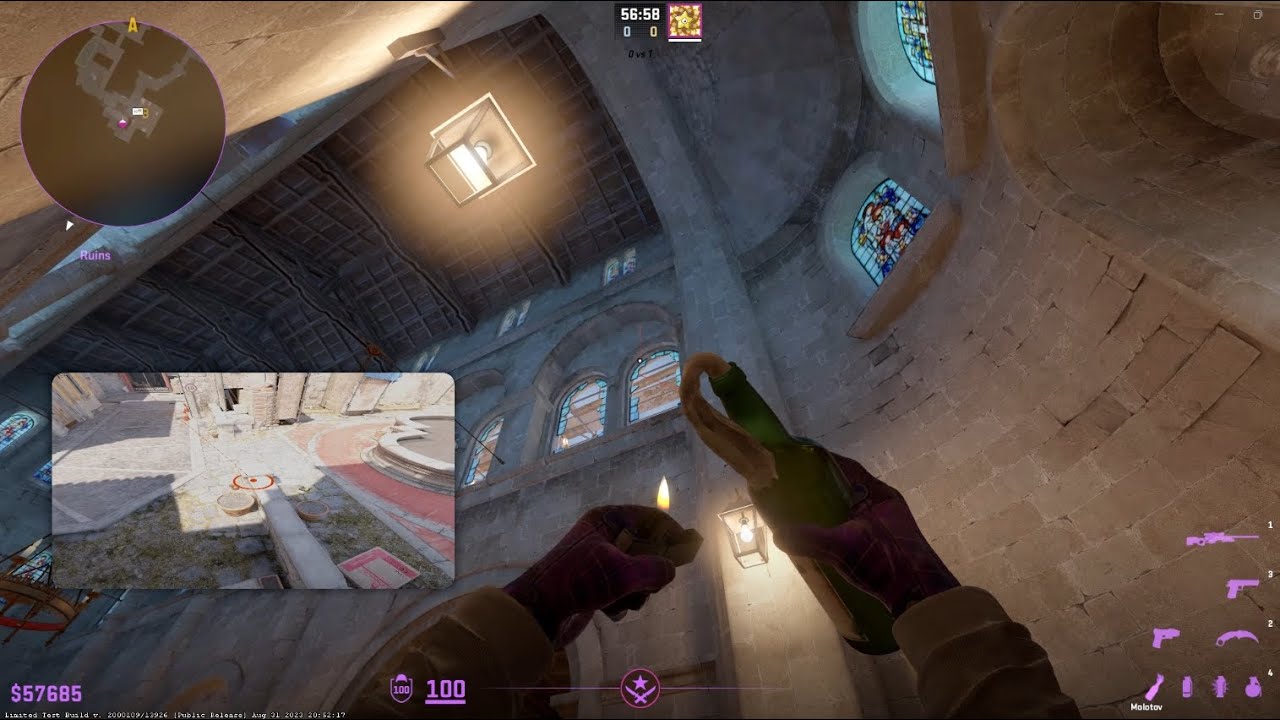 CS2 *NEW* INFERNO POST PLANT MOLLY LINEUP (CHURCH TO B) - YouTube