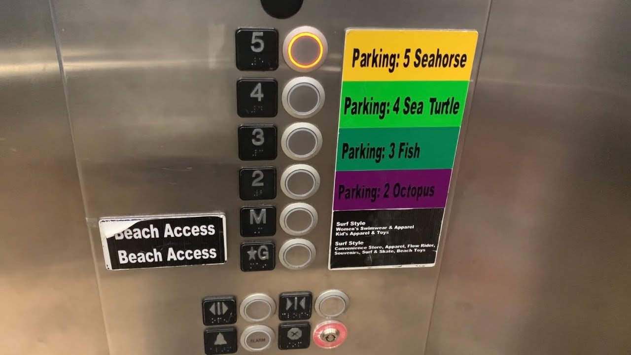 Tired KONE Traction Elevator at Surf Style and Garage, Clearwater Beach ...