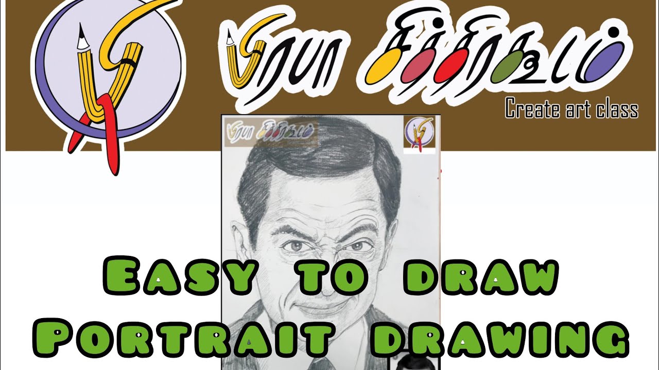 An easy way to draw a portrait using cut lines - YouTube